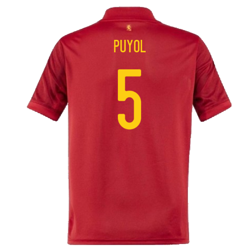 Spain 2020-21 Home Shirt (S) (Good) (PUYOL 5) – Classic Football Kit