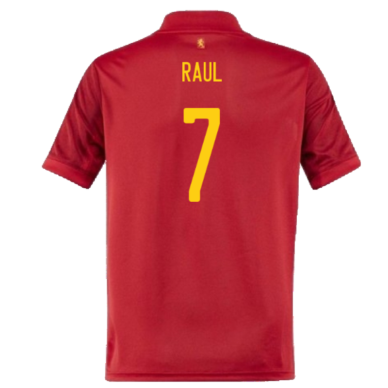 Spain 2020-21 Home Shirt (S) (Good) (RAUL 7) – Classic Football Kit