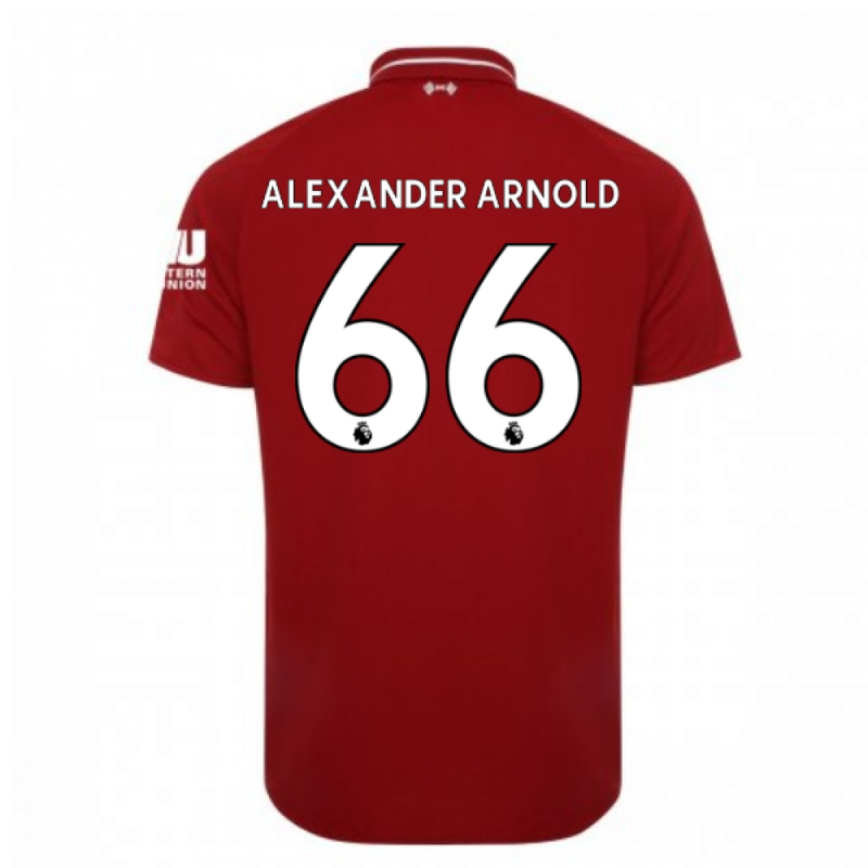 2018-2019 Liverpool Home Football Shirt (Alexander Arnold 66) – Classic ...