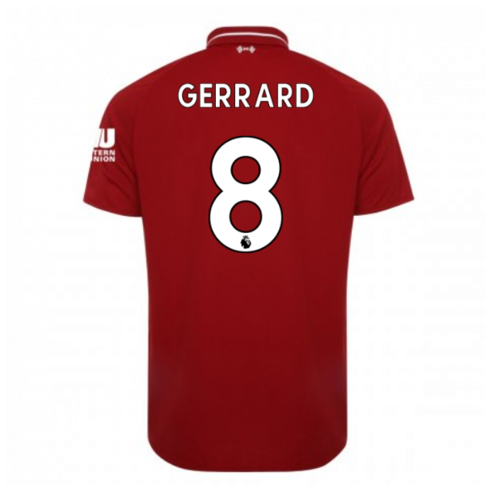 2018-2019 Liverpool Home Football Shirt (Gerrard 8) – Classic Football Kit