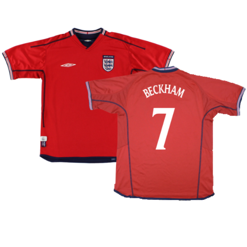 England 2002-04 Away Shirt (XL) (Very Good) (Beckham 7) – Classic ...