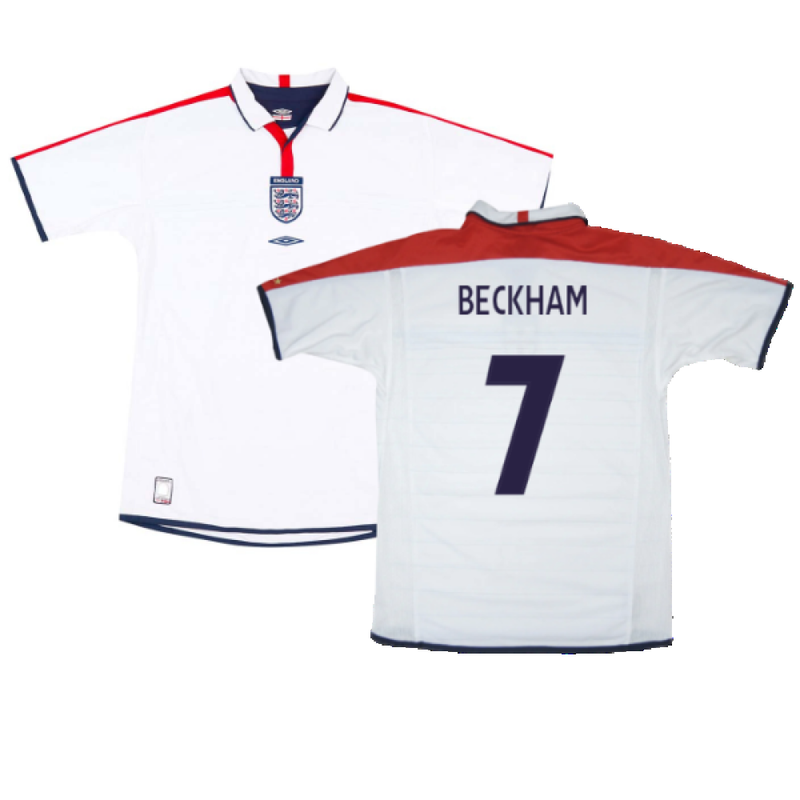 England 2003-05 Home Shirt (XL) (Excellent) (BECKHAM 7) – Classic ...