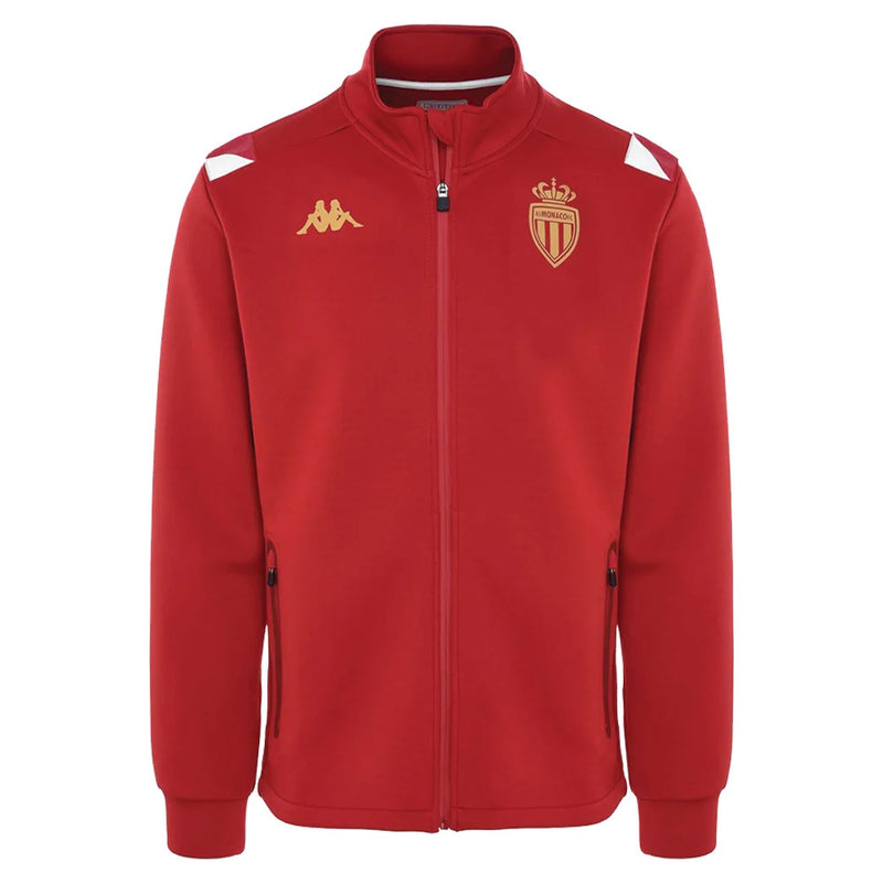 2022-2023 Monaco Full Zip Jacket (Red) – Classic Football Kit