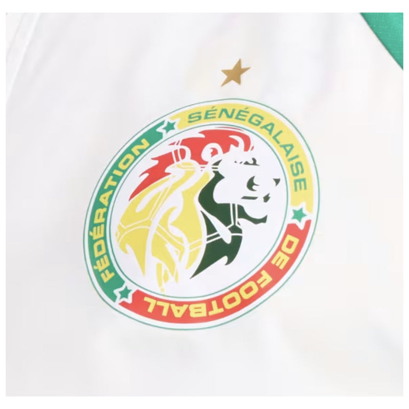 2024-2025 Senegal Prematch Woven Jacket (White) – Classic Football Kit