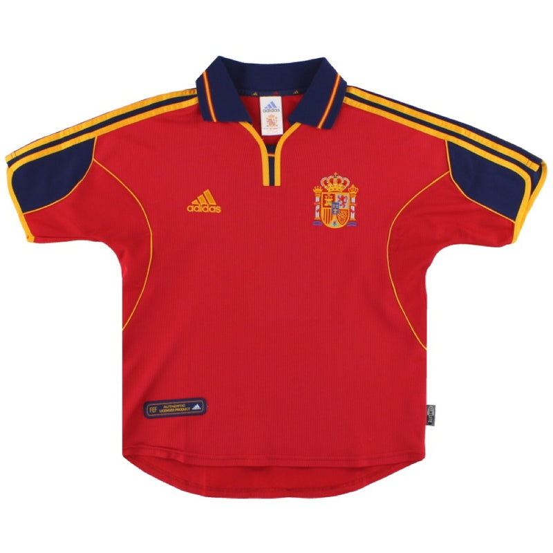 Spain 2000-02 Home Shirt (L) (Excellent) – Classic Football Kit