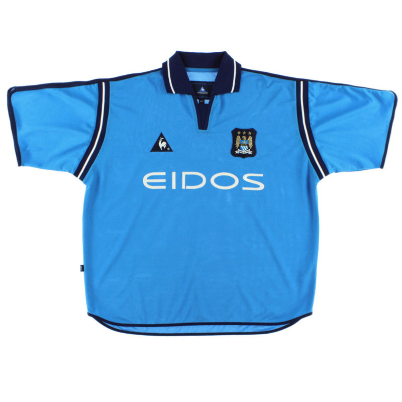 Manchester City 2001-02 Home Shirt (XXL) (Good) – Classic Football Kit