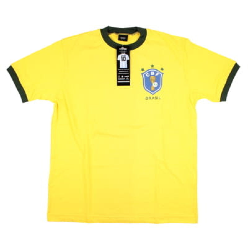 Brazil 1982 Toffs Retro Football Shirt (L) Socrates #8 (Mint) – Classic ...