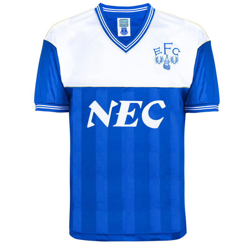 Everton 1985-86 Score Draw Home Shirt (L) (Good) – Classic Football Kit