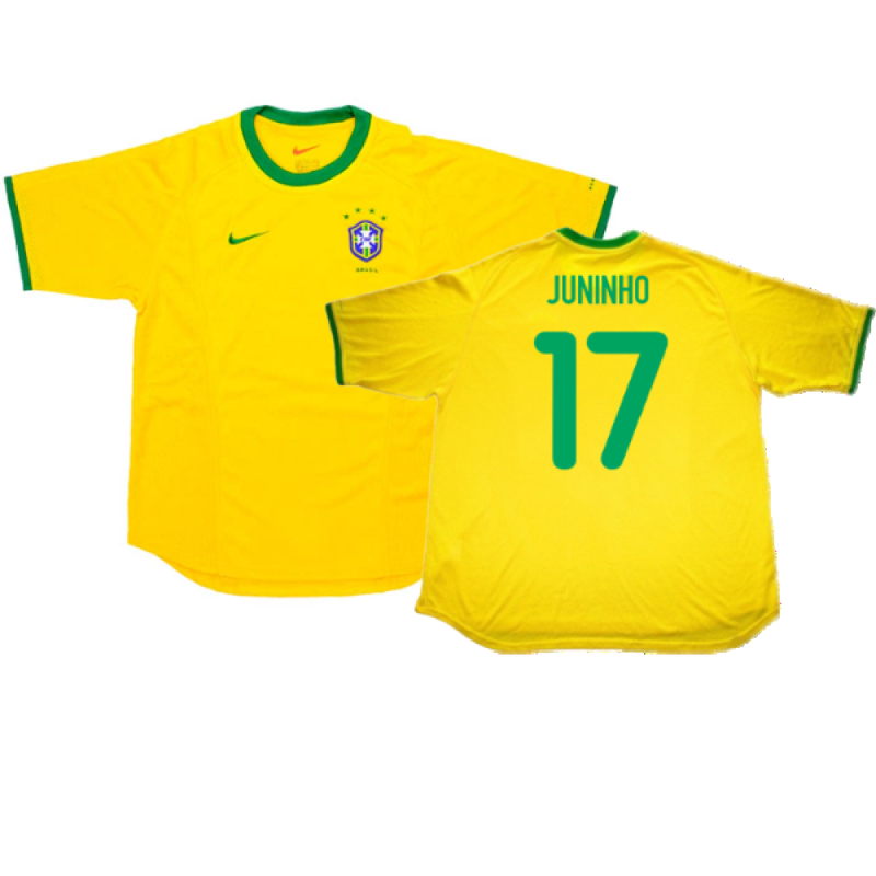 Brazil 2000-02 home Shirt (Excellent) (Juninho 17) – Classic Football Kit