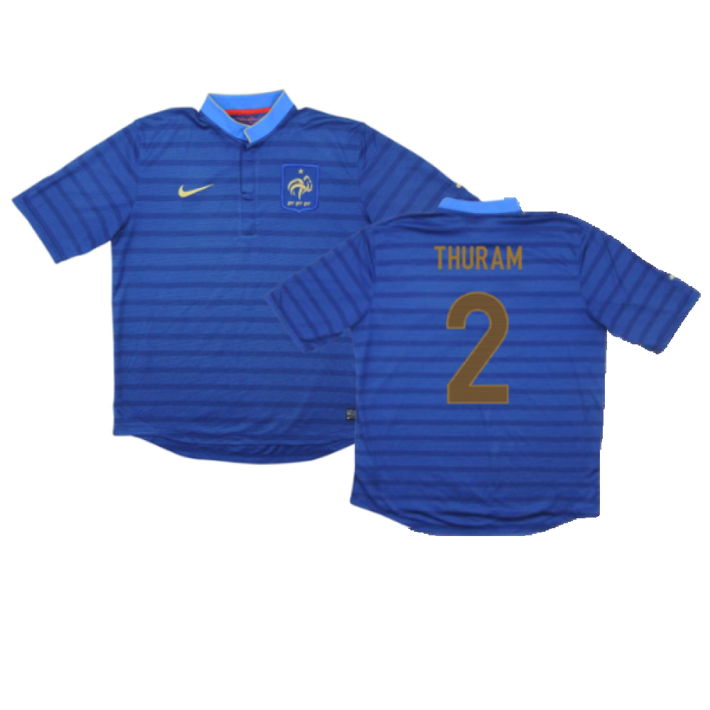 France 2012-13 Home Shirt (M) (Very Good) (THURAM 2) – Classic Football Kit