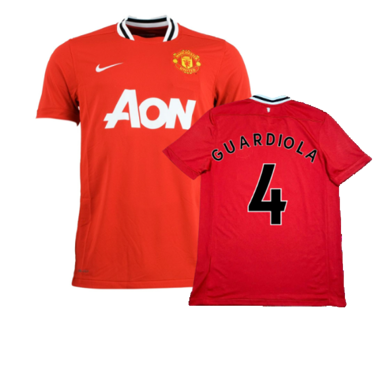 Manchester United 2011-12 Home Shirt (XL) (Guardiola 4) (Excellent ...