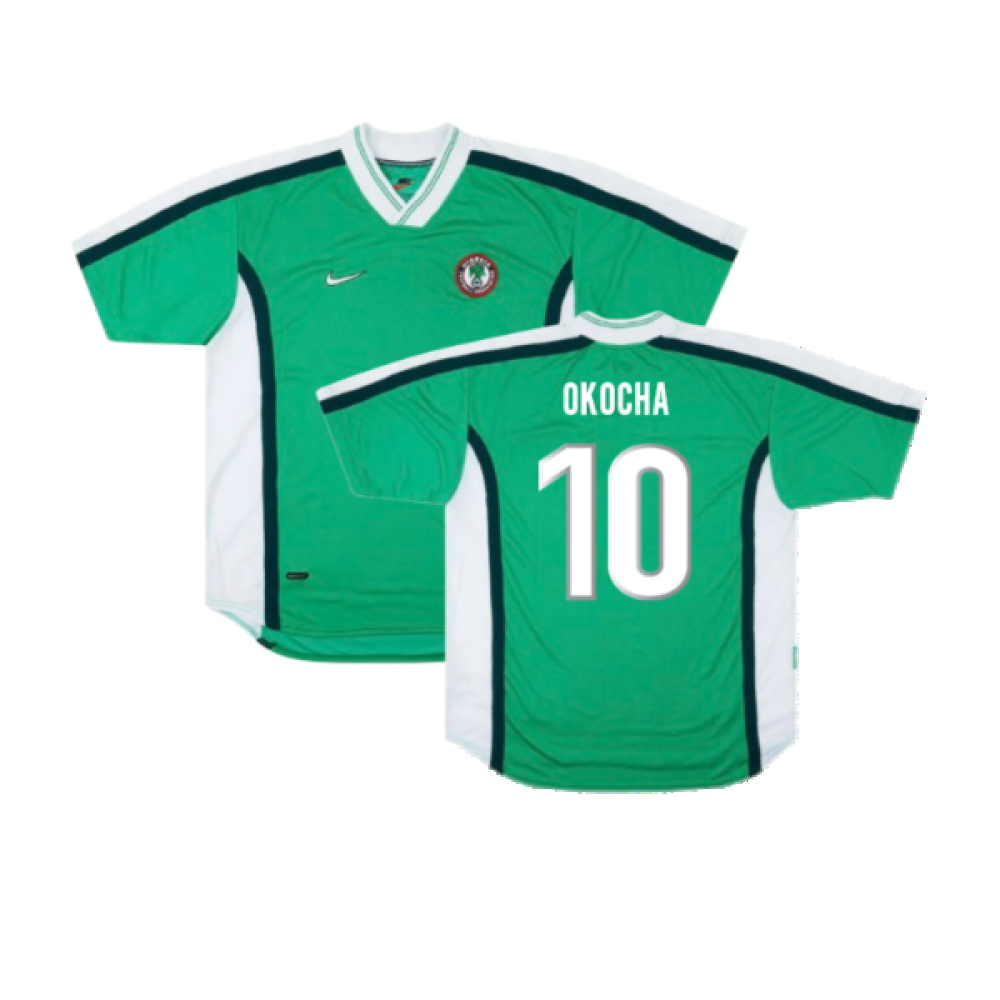 Nigeria 1998-1999 Home Shirt (Excellent) (Okocha 10) – Classic Football Kit