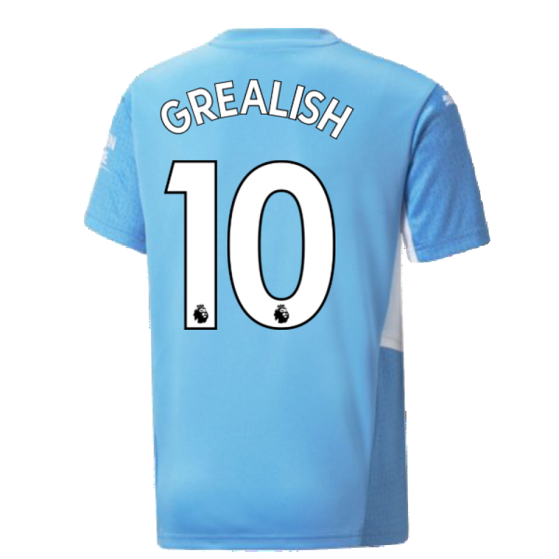 2021-2022 Man City Home Shirt (Kids) (GREALISH 10) – Classic Football Kit