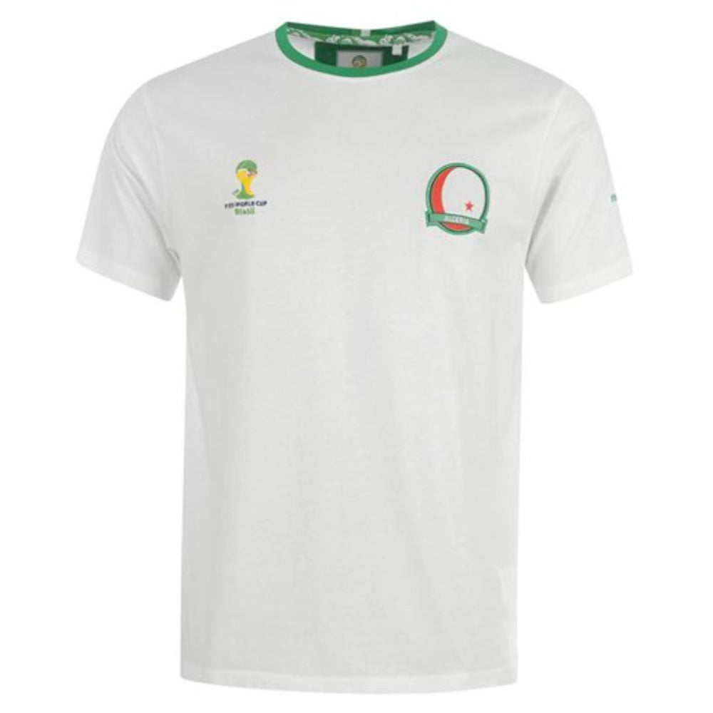 2014 Algeria Core Tee (White) – Classic Football Kit